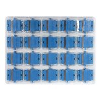 China SC UPC to SC UPC Single Mode Duplex Plastic Fiber Optic Adapter - Blue | -40°C to +75°C Operating Temperature | 500 Mating Cycles for sale