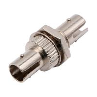 China ST To ST Single Mode Simplex Metal Fiber Optic Adapter/Coupler With Yellow Cap for sale