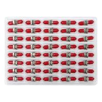 China ST to ST Multimode Simplex Metal Fiber Optic Adapter Coupler with Red Cap 126μm for sale