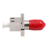 China LC Female to ST Female Single Mode Simplex Metal Fiber Optic Adapter Coupler without Flange for sale