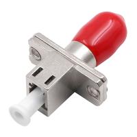 China LC Female to ST Female Single Mode Simplex Metal Fiber Optic Adapter Coupler without Flange for sale