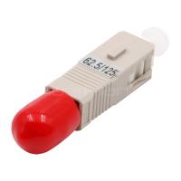 China SC Male to ST Female OM1 Multimode Simplex Fiber Optic Adapter Coupler 0.5dB Loss for sale