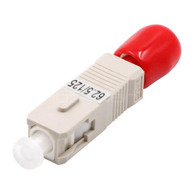 China SC Male to ST Female OM1 Multimode Simplex Fiber Optic Adapter Coupler 0.5dB Loss for sale