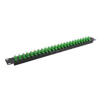 China 24 Port LC Fiber Optic Adapter Panel 1U 19-Inch Rack Mount with -40°C to +75°C Operating Range for sale