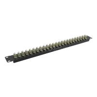 China 24 Port LC Fiber Optic Adapter Panel 1U 19-Inch Rack Mount with -40°C to +75°C Operating Range for sale