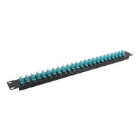 China 24 Port LC Fiber Optic Adapter Panel 1U 19-Inch Rack Mount with -40°C to +75°C Operating Range for sale