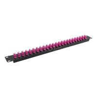 China 24 Port LC Fiber Optic Adapter Panel 1U 19-Inch Rack Mount with -40°C to +75°C Operating Range for sale