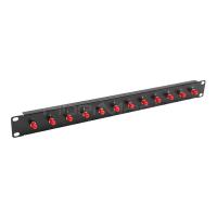 China 1U 19 Inch ST Adapter Panel 12 Ports with 72 LC Terminations and -40°C to +75°C Operating Range for sale