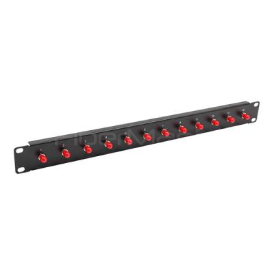 China 1U 19 Inch ST Adapter Panel 12 Ports with 72 LC Terminations and -40°C to +75°C Operating Range for sale