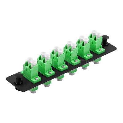 China 6 Port LC Fiber Patch Panel with 6 LC Duplex Adapters -40°C to +75°C Operating Temperature for sale