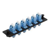 China 6 Port LC Fiber Patch Panel with 6 LC Duplex Adapters -40°C to +75°C Operating Temperature for sale