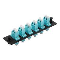 China 6 Port LC Fiber Patch Panel with 6 LC Duplex Adapters -40°C to +75°C Operating Temperature for sale
