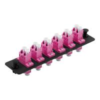 China 6 Port LC Fiber Patch Panel with 6 LC Duplex Adapters -40°C to +75°C Operating Temperature for sale