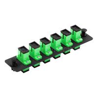 China SC Adapter Panel 6 Ports with LGX Mounting -40°C to +75°C Operating Temperature Fiber Optic Patch Panel for sale