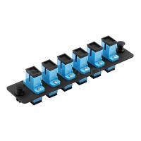 China SC Adapter Panel 6 Ports with LGX Mounting -40°C to +75°C Operating Temperature Fiber Optic Patch Panel for sale