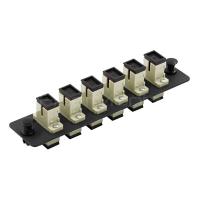 China SC Adapter Panel 6 Ports with LGX Mounting -40°C to +75°C Operating Temperature Fiber Optic Patch Panel for sale
