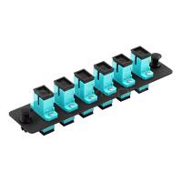 China SC Adapter Panel 6 Ports with LGX Mounting -40°C to +75°C Operating Temperature Fiber Optic Patch Panel for sale