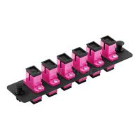 China SC Adapter Panel 6 Ports with LGX Mounting -40°C to +75°C Operating Temperature Fiber Optic Patch Panel for sale