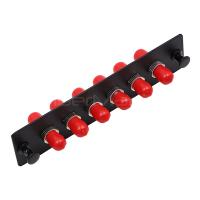 China 6 Port LGX Fiber Optic Adapter Panel with ST Connectors -40°C to +75°C Operating Temperature for sale