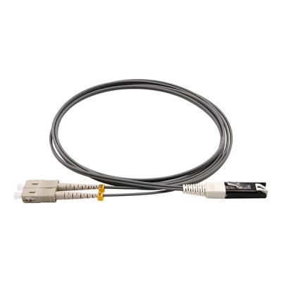 China VF45 To SC UPC Fiber Optic Patch Cable Duplex 62.5/125 OM1 Multimode LSZH 2.0mm Grey for sale