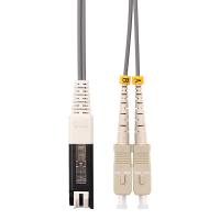 China VF45 To SC UPC Fiber Optic Patch Cable Duplex 62.5/125 OM1 Multimode LSZH 2.0mm Grey for sale