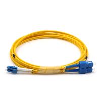 China LC to SC Duplex Single Mode OS2 Armored Fiber Optic Patch Cable 3.0mm LSZH - 9/125μm Core, ≤0.3dB Insertion Loss for sale
