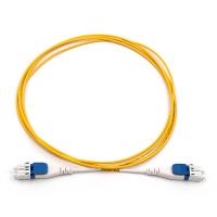 China LC UPC to LC UPC Uniboot Patch Cord Single Mode OS2 OFNR 2.0mm Fiber Cable for sale