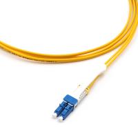 China LC UPC to LC UPC Duplex Single Mode Fiber Optic Patch Cable 9/125 OS2 with Pull Tab for sale
