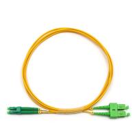 China LC APC to SC APC Duplex Single Mode Fiber Optic Patch Cable OS2 2.0mm 9/125μm for sale