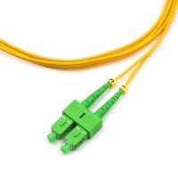 China LC APC to SC APC Duplex Single Mode Fiber Optic Patch Cable OS2 2.0mm 9/125μm for sale