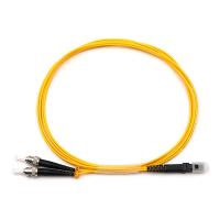 China MTRJ PC to ST UPC Duplex Single Mode OS2 Fiber Optic Patch Cable 2.0mm Yellow for sale