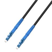 China Black Singlemode 9/125 OS2 Fiber Patch Cable , LSZH Armored Fiber Cable for sale