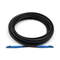 China Black Singlemode 9/125 OS2 Fiber Patch Cable , LSZH Armored Fiber Cable for sale