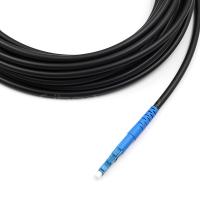 China Black Singlemode 9/125 OS2 Fiber Patch Cable , LSZH Armored Fiber Cable for sale