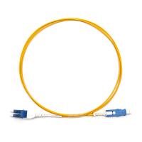 China LC UPC Uniboot to SN UPC Single Mode OS2 Fiber Cable 2.0mm 0.22dB/km Attenuation OFNR Yellow for sale