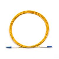 China LC UPC to LC UPC Single Mode OS2 Fiber Optic Patch Cable 2.0mm Yellow with 0.22dB/km Attenuation for sale