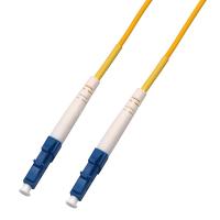 China LC UPC to LC UPC Single Mode OS2 Fiber Optic Patch Cable 2.0mm Yellow with 0.22dB/km Attenuation for sale