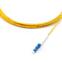 China LC UPC to LC UPC Single Mode OS2 Fiber Optic Patch Cable 2.0mm Yellow with 0.22dB/km Attenuation for sale