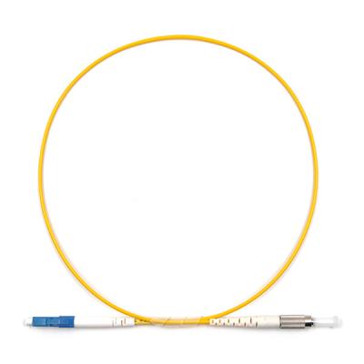 China LC UPC to DIN UPC Simplex Single Mode OS2 Fiber Optic Patch Cable 2.0mm 9/125μm for sale