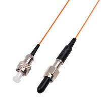 China FC UPC to SMA905 Fiber Optic Patch Cable Simplex 62.5/125 OM1 Multimode OFNR 0.9mm Orange for sale