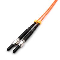 China ST UPC To SMA905 Fiber Optic Patch Cable Simplex 62.5/125 OM1 Multimode OFNR 2.0mm Orange for sale