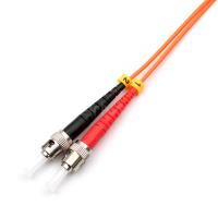 China ST UPC To SMA905 Fiber Optic Patch Cable Simplex 62.5/125 OM1 Multimode OFNR 2.0mm Orange for sale