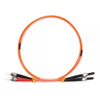 China ST UPC To SMA905 Fiber Optic Patch Cable Simplex 62.5/125 OM1 Multimode OFNR 2.0mm Orange for sale