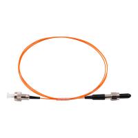 China FC UPC to SMA905 Fiber Optic Patch Cable Simplex 62.5/125 OM1 Multimode OFNR 0.9mm Orange for sale
