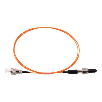 China FC UPC to SMA905 Fiber Optic Patch Cable Simplex 62.5/125 OM1 Multimode OFNR 0.9mm Orange for sale