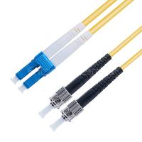 China LC UPC to SC UPC Fiber Optic Patch Cable Duplex Single Mode OS2 3.0mm Yellow - 10km/40km Transmission, 9μm Core for sale