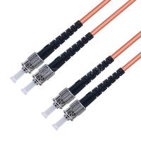China SC UPC to LC UPC Duplex Fiber Optic Patch Cable 62.5/125 OM1 Multimode OFNR 3.0mm Orange for sale