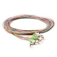 China 12 Fiber FC/APC Single Mode Pigtail - 9/125 μm OS2, 0.9mm Diameter, -20℃ to +70℃ Operating Temp for sale