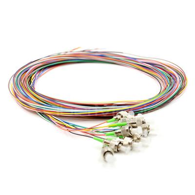 China 12 Fiber FC/APC Single Mode Pigtail - 9/125 μm OS2, 0.9mm Diameter, -20℃ to +70℃ Operating Temp for sale