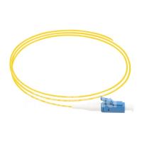 China LC/UPC 0.9mm Simplex Single Mode Fiber Optic Pigtail - OS2 9/125μm, 1000x Durability, Yellow Jacket for sale
